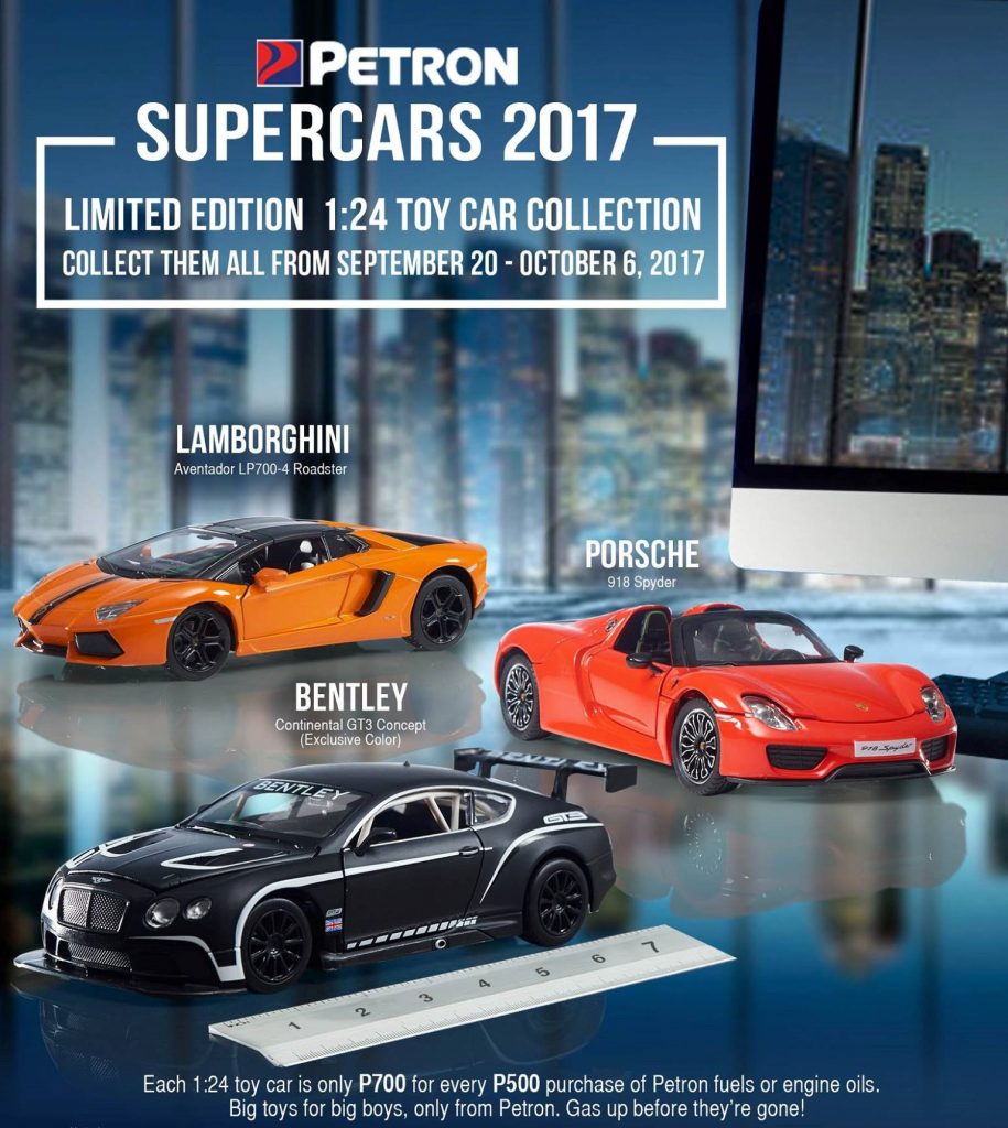 Toys for the Big Boys: Petron Supercars 2017 Toy Car Collection - Pinoy ...